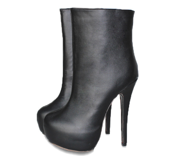 Classical Stiletto High-heels Waterproof Combat Boots on Luulla